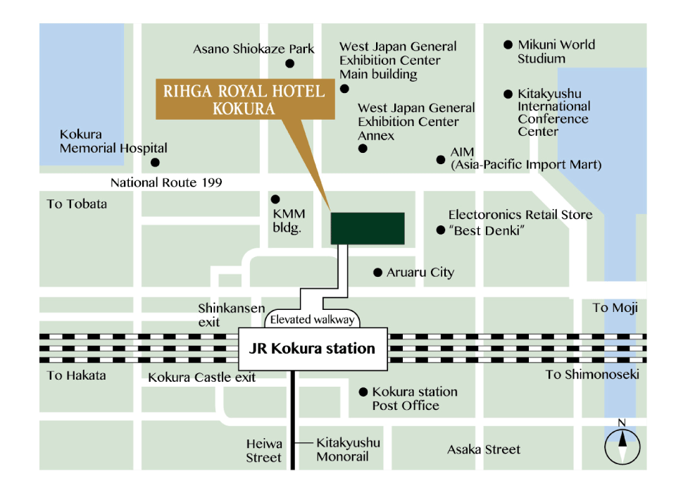 Locations | RIHGA Royal Hotel Kokura
